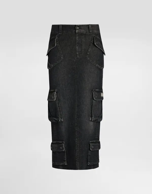 Dolce & Gabbana Denim Skirt Denim And Jeans Multi-colored - Multicolor