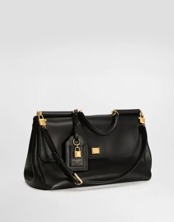 Dolce & Gabbana Maxi My Sicily Handbag In Plongé Calfskin