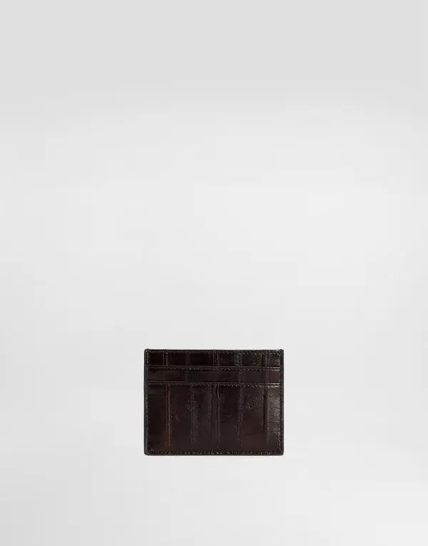 Dolce & Gabbana Eel Leather Card Holder Wallets And Small Leather Goods