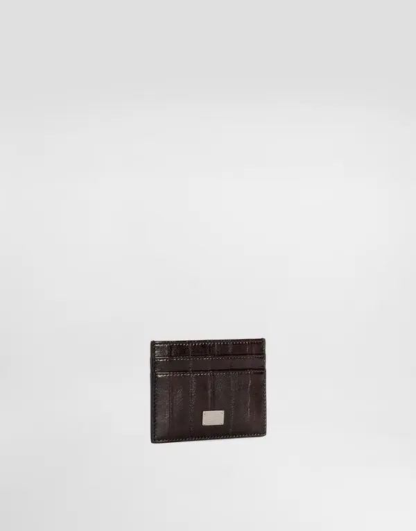 Dolce & Gabbana Eel Leather Card Holder Wallets And Small Leather Goods