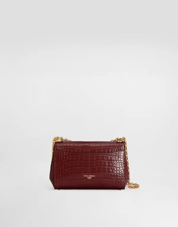 Dolce & Gabbana Marlene City Mini Bag In Polished Alligator Collection