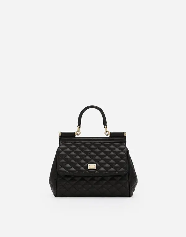Dolce & Gabbana Medium Sicily Handbag - Black