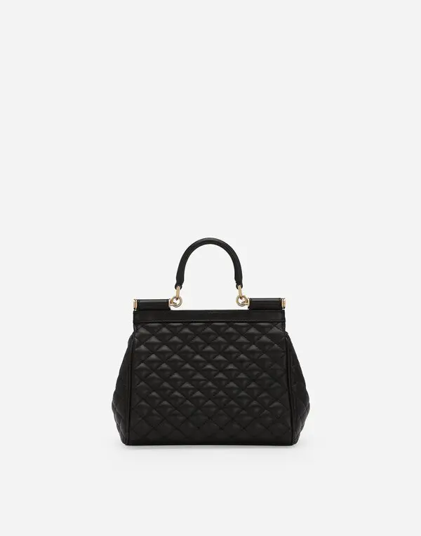 Dolce & Gabbana Medium Sicily Handbag - Black