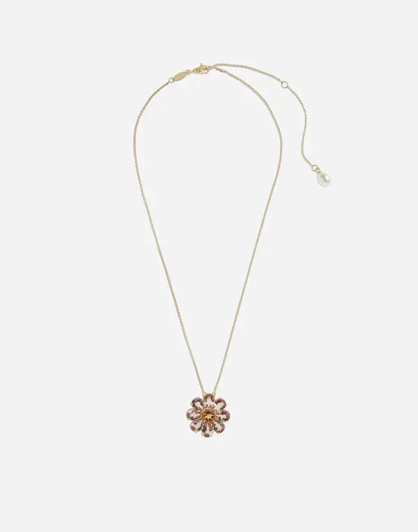 Dolce & Gabbana Spring Pendant 18-carat Yellow And Red And Morganites    Necklaces - Gold