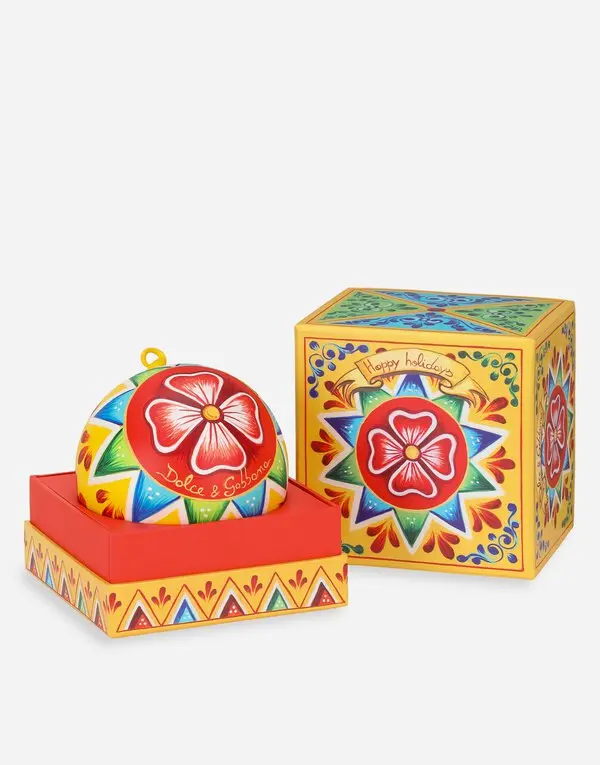 Dolce & Gabbana Decorative Glass Ball Holiday Decoration - Multicolor
