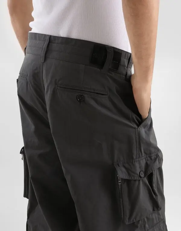Dolce & Gabbana Washed Fabric Cargo Trousers And Shorts