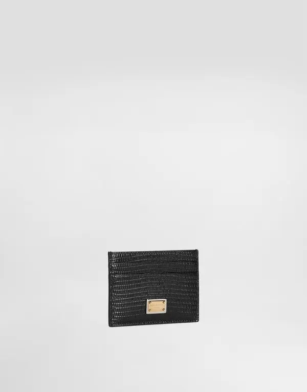 Dolce & Gabbana Iguana-print Leather Card Holder Wallets And Small Leather Goods Leather