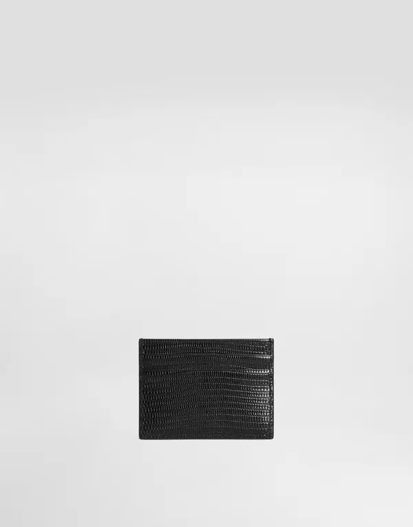 Dolce & Gabbana Iguana-print Leather Card Holder Wallets And Small Leather Goods Leather