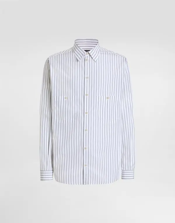 Dolce & Gabbana Striped Poplin Martini Shirt Shirts - Multicolor