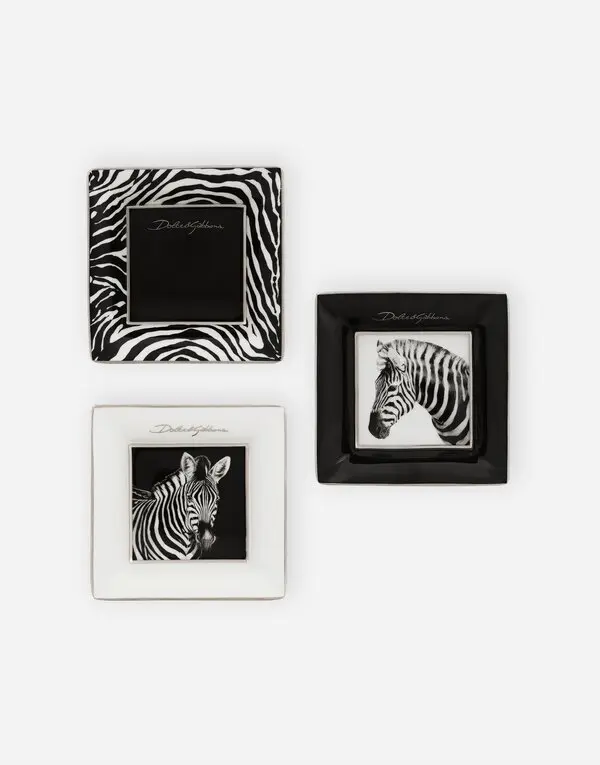Dolce & Gabbana Set Of Three Porcelain Trinket Trays