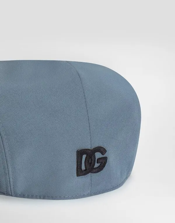 Dolce & Gabbana Wool Poplin Flat Cap Hats And Gloves - Azure