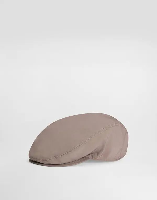 Dolce & Gabbana Wool Poplin Flat Cap Hats And Gloves - Brown