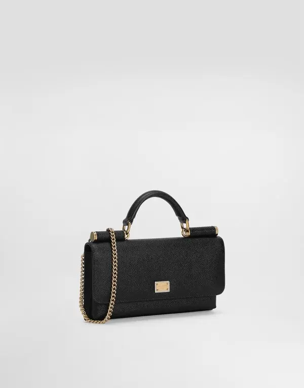 Dolce & Gabbana Dauphine-print Calfskin Mini Bag Collection Leather