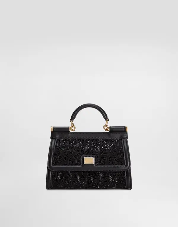 Dolce & Gabbana Small Sicily Handbag Black