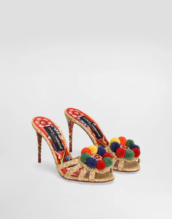 Dolce & Gabbana Embellished Mules - Multicolor