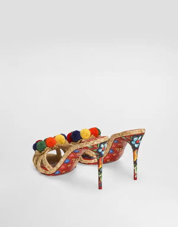 Dolce & Gabbana Embellished Mules - Multicolor