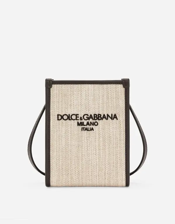 Dolce & Gabbana Small Canvas Shopper Shoppers Cotton