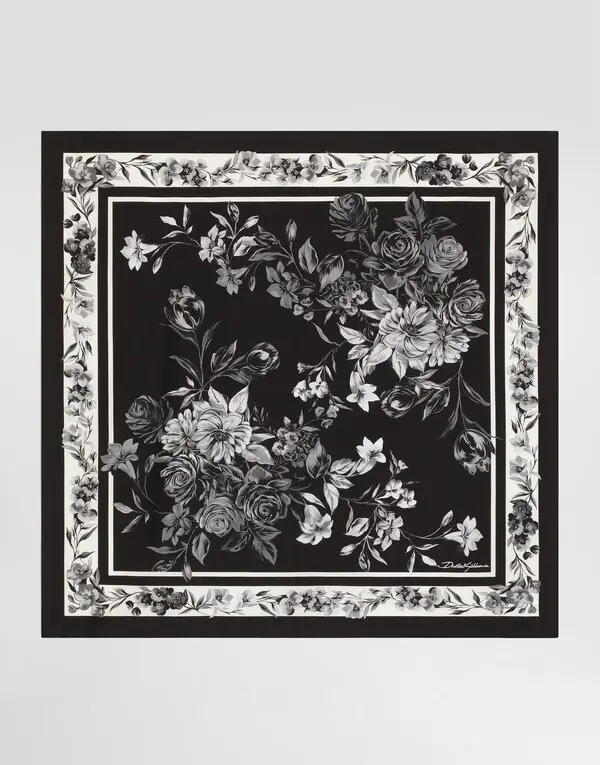 Dolce & Gabbana Flower Bouquet-print Silk Scarf 70x70 Scarves And Silks - Multicolor