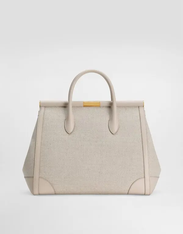 Dolce & Gabbana Marlene Fabric And Calfskin Handbag Handbags - Multicolor