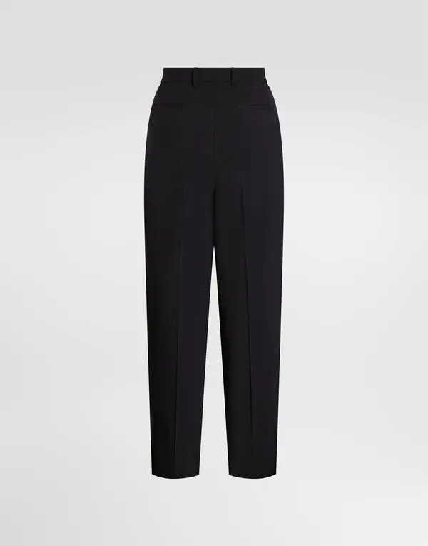 Dolce & Gabbana Wool Trousers Pants And Shorts - Blue