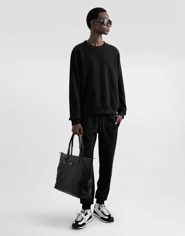 Dolce & Gabbana Medium Crocodile-print Calfskin Shopper Shoppers