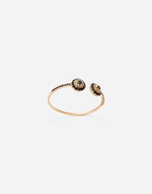 Dolce & Gabbana Sicily Bracelet 18-carat Yellow And Black Sapphires Bracelets - Gold