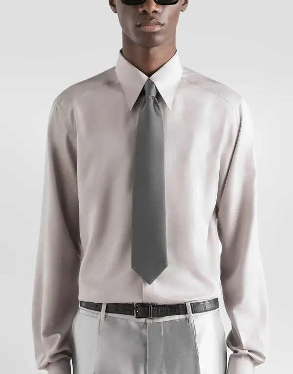 Dolce & Gabbana Jacquard Satin Neck Tie