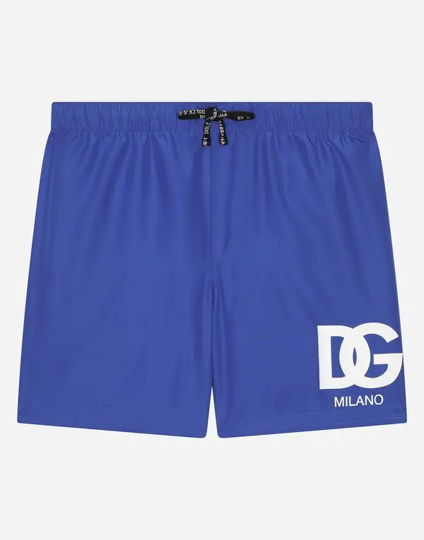 Dolce & Gabbana Nylon Swim Trunks With Dg Logo
