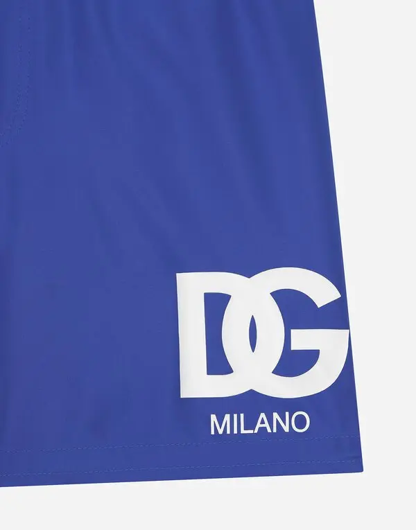 Dolce & Gabbana Nylon Swim Trunks With Dg Logo