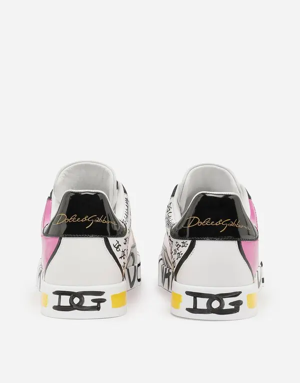 Dolce & Gabbana Limited Edition Portofino Lace-up Sneakers - White