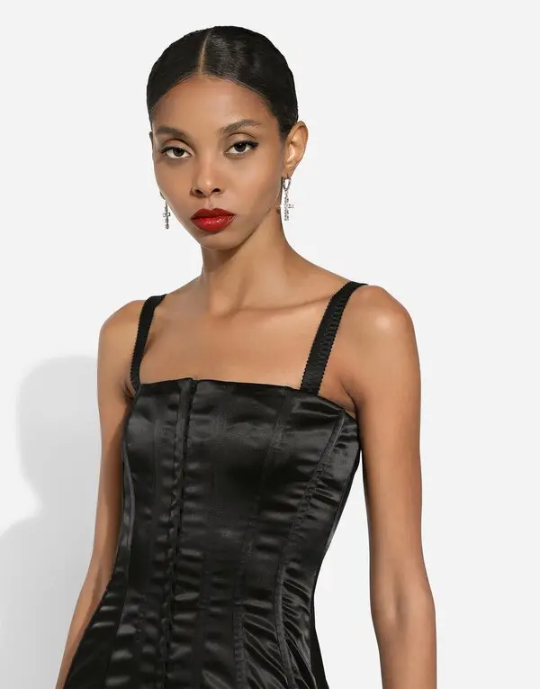 Dolce & Gabbana Creole Earrings With Cross Bijoux Metal
