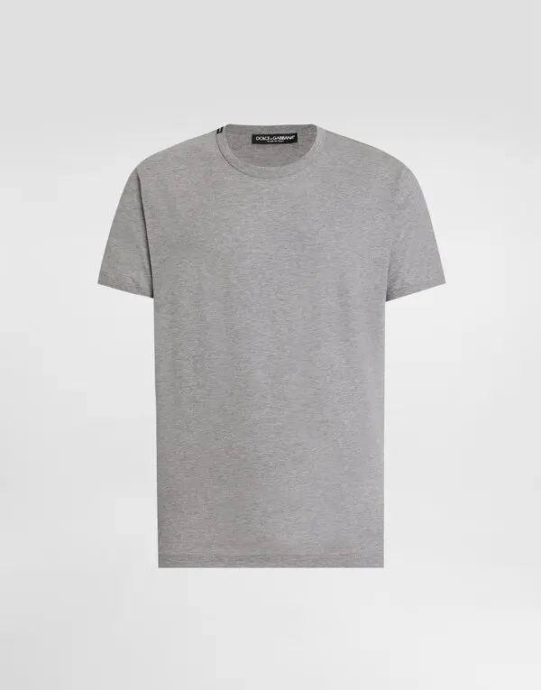 Dolce & Gabbana Cotton T-shirt T-shirts And Polos Gray Cotton - Grey