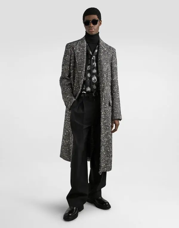 Dolce & Gabbana Wool Blend Trousers Pants And Shorts - Black