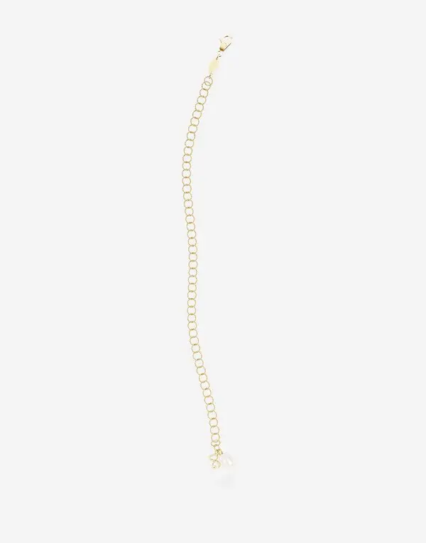 Dolce & Gabbana Lettering Bracelettwisted Wire In 18-carat Yellow - Gold