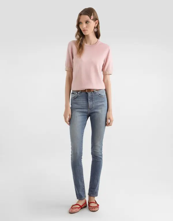 Dolce & Gabbana 5-pocket Stretch Denim Trousers Denim And Jeans Multi-colored