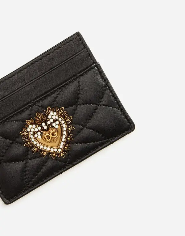 Dolce & Gabbana Devotion Credit Card Holder Wallets And Small Leather Goods Leather