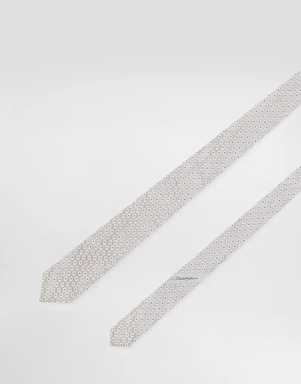 Dolce & Gabbana Micro-design Jacquard Martini Tie