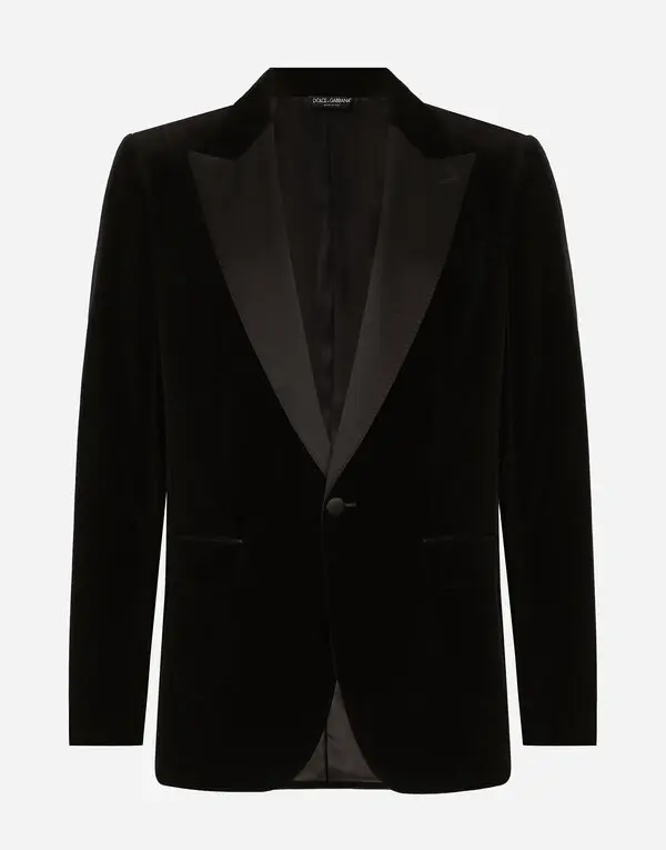Dolce & Gabbana Velvet Tuxedo Jacket - Black