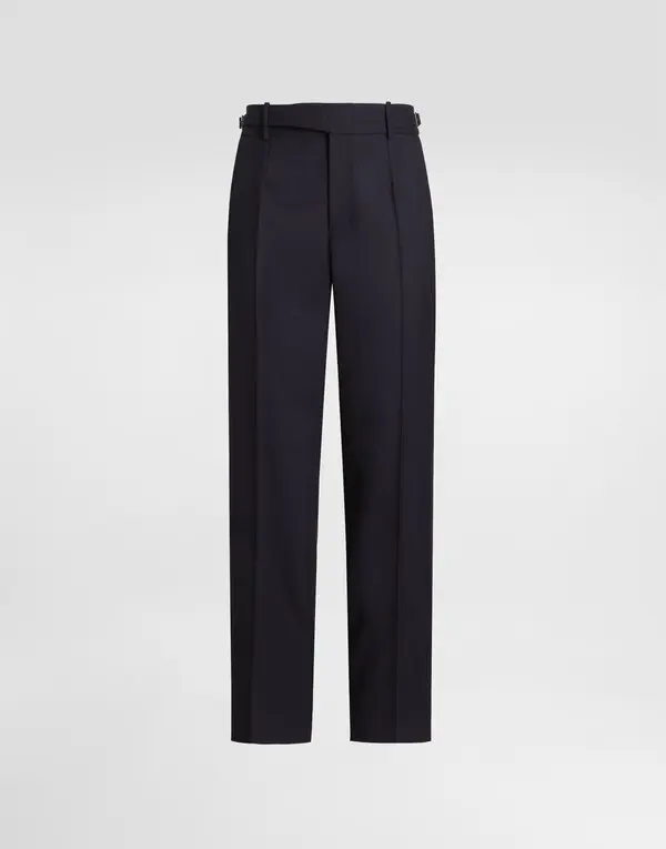 Dolce & Gabbana Virgin Wool Trousers - Blue