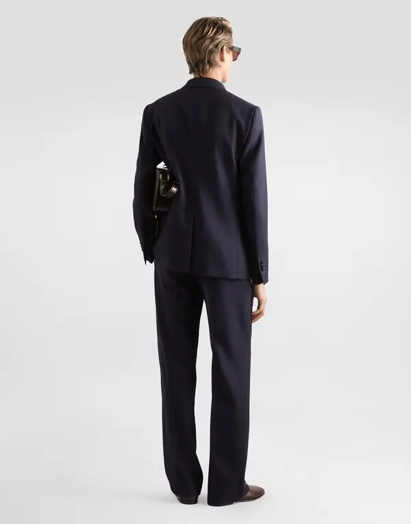 Dolce & Gabbana Virgin Wool Trousers - Blue