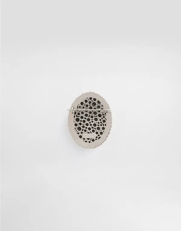 Dolce & Gabbana Oval Cameo Brooch Bijoux Metal - Silver