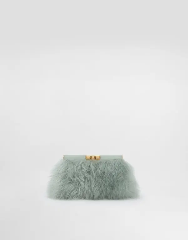 Dolce & Gabbana Marlene Shoulder Bag In Shearling And Calfskin Collection - Multicolor
