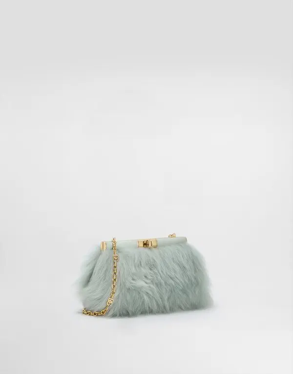 Dolce & Gabbana Marlene Shoulder Bag In Shearling And Calfskin Collection
