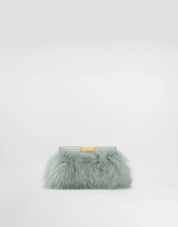 Dolce & Gabbana Marlene Shoulder Bag In Shearling And Calfskin Collection