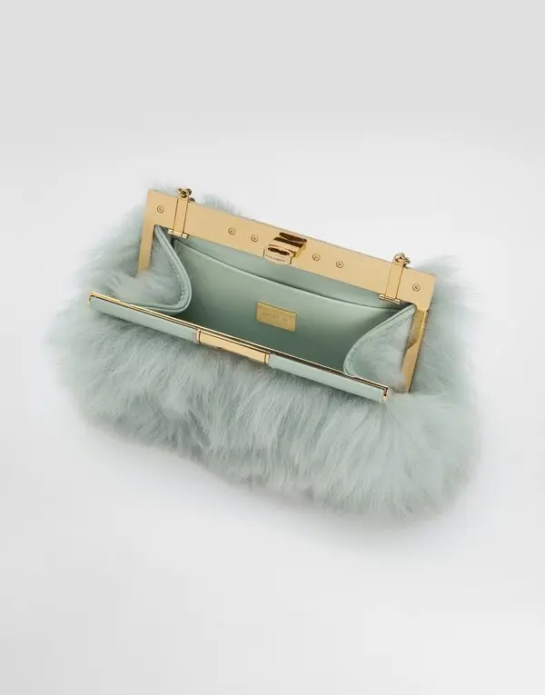 Dolce & Gabbana Marlene Shoulder Bag In Shearling And Calfskin Collection