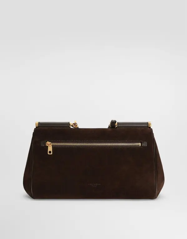 Dolce & Gabbana Medium My Sicily Handbag In Split And Smooth Calfskin