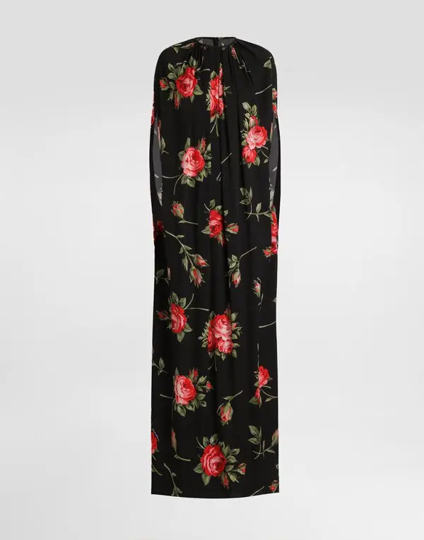 Dolce & Gabbana Rose Bouquet-print Tunic Dress Dresses - Multicolor