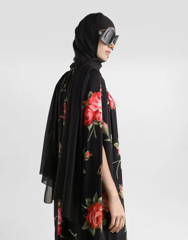 Dolce & Gabbana Rose Bouquet-print Tunic Dress