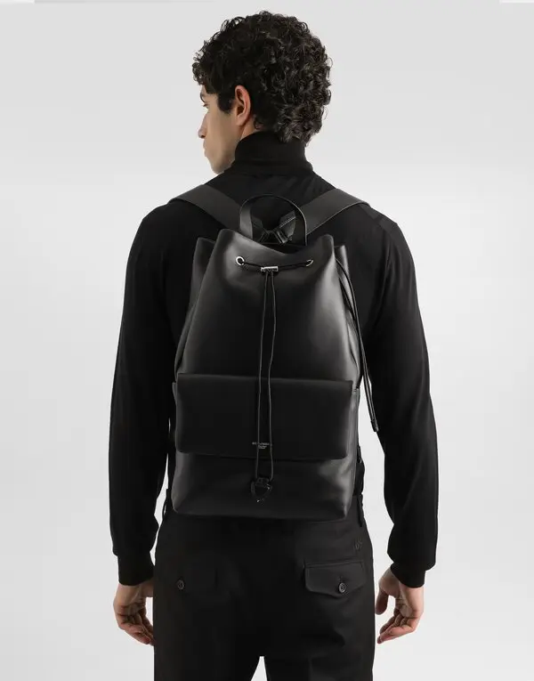 Dolce & Gabbana Calfskin Nappa Leather Backpack