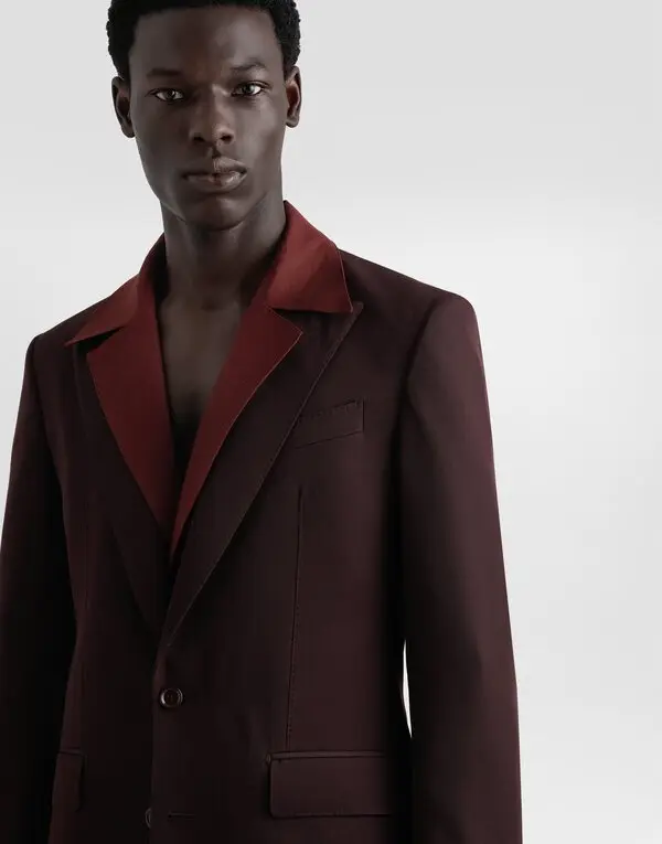 Dolce & Gabbana Single-breasted Woolen Jacket Suits And Blazers Multi-colored